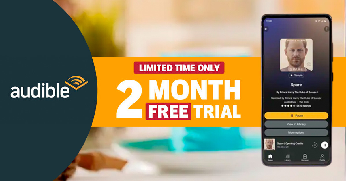 You have 30 days to get two months of Audible for free | Reviews.org