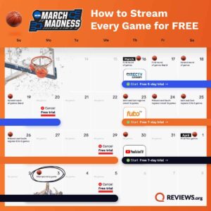 Stream Every March Madness Game for Free | Reviews.org